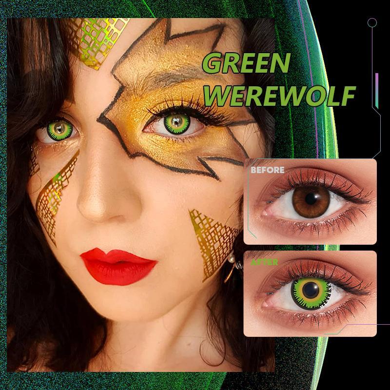 Green Werewolf Cosplay Contact Lenses | 1 Year – magicseye.com
